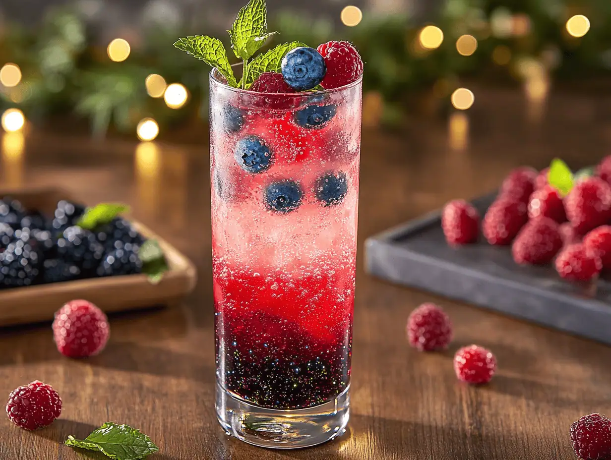 Berry Blast Spritzer: A Sparkling, Glittery Mocktail for Every ...