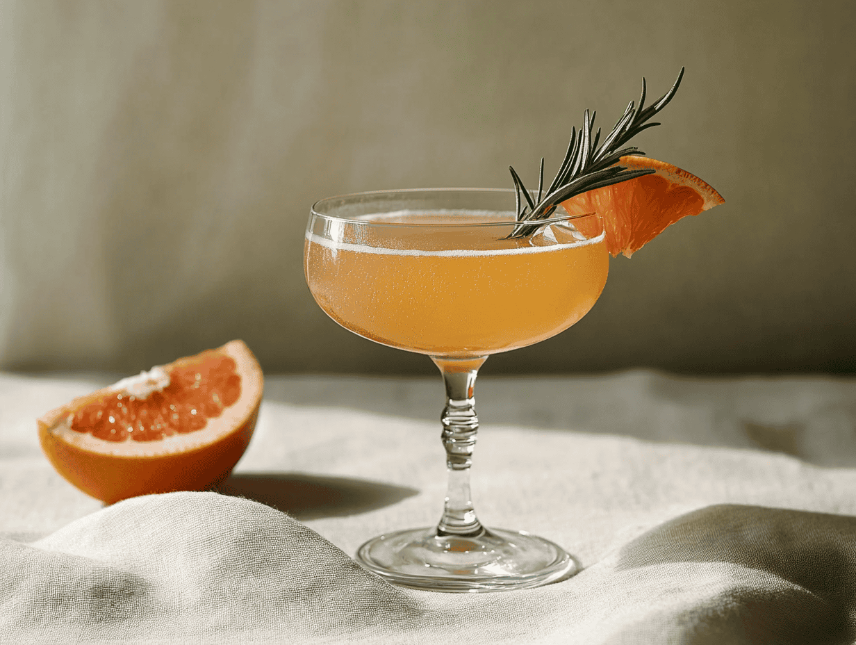 Grapefruit Rosemary Spritz: A Refreshing Mocktail with a Healthy Twist - The Mocktail Edit