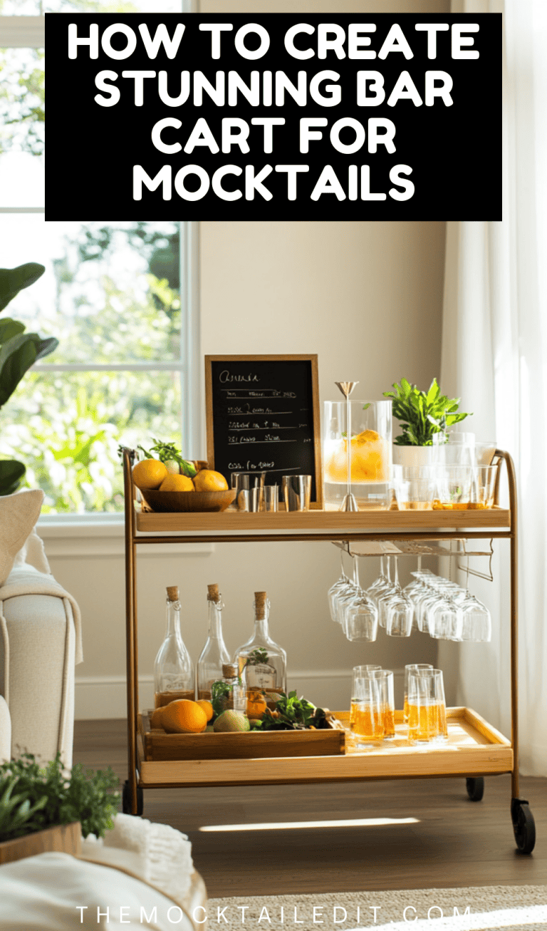 How to Create a Bar Cart for Mocktails: A Stylish and Fun Guide - The ...