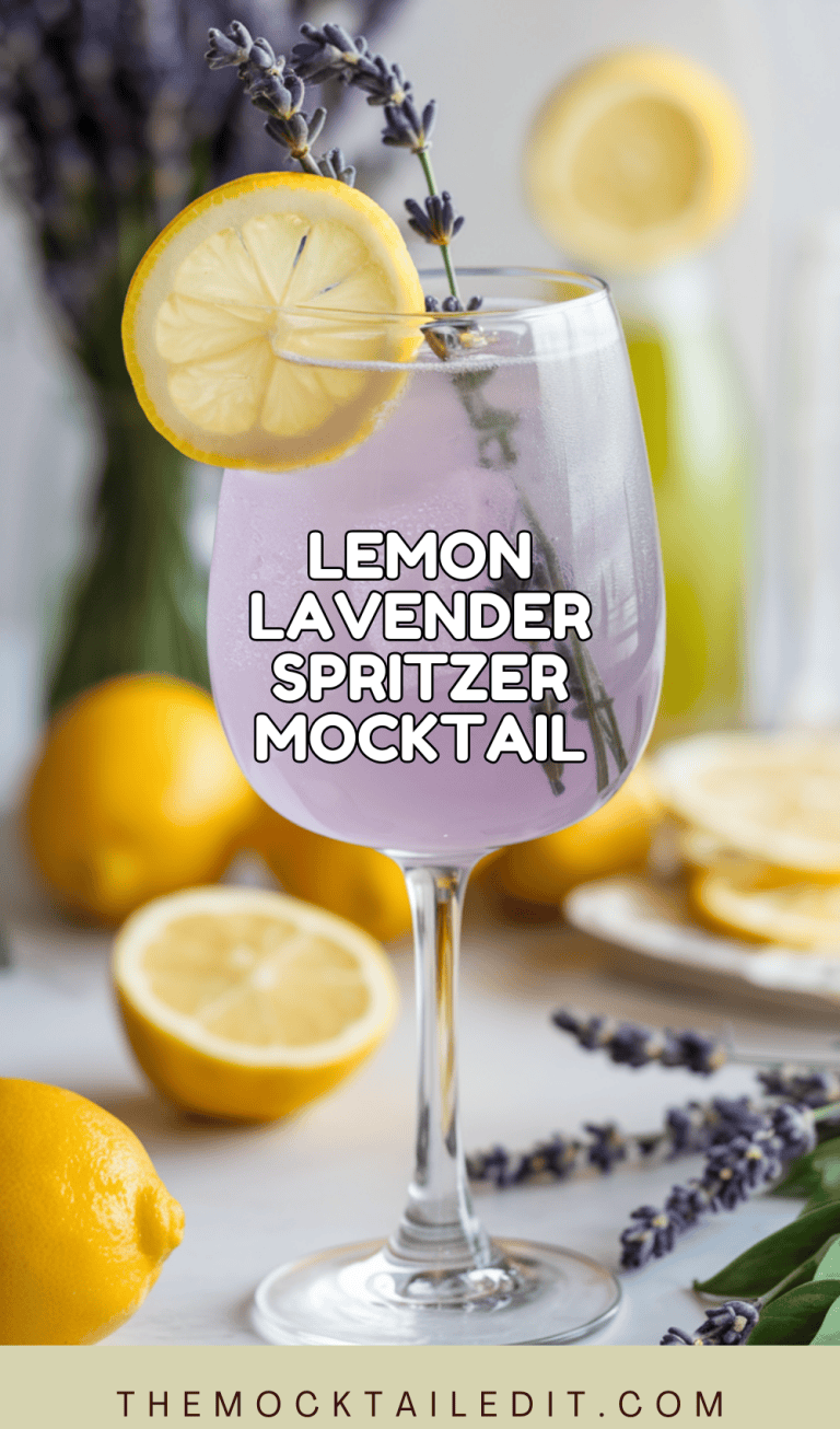 Lemon Lavender Spritzer: A Light and Refreshing Mocktail - The Mocktail Edit