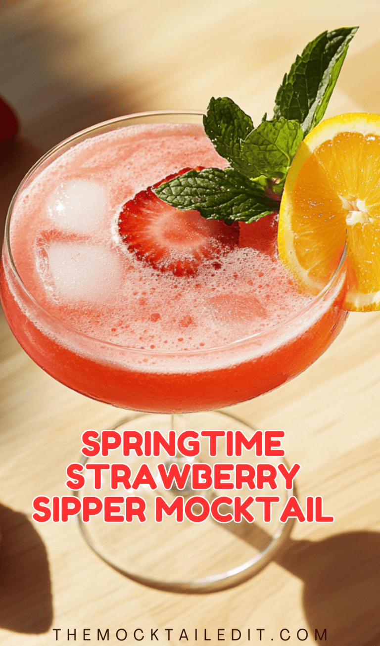 Springtime Strawberry Sipper: A Refreshing Mocktail for Any Occasion ...