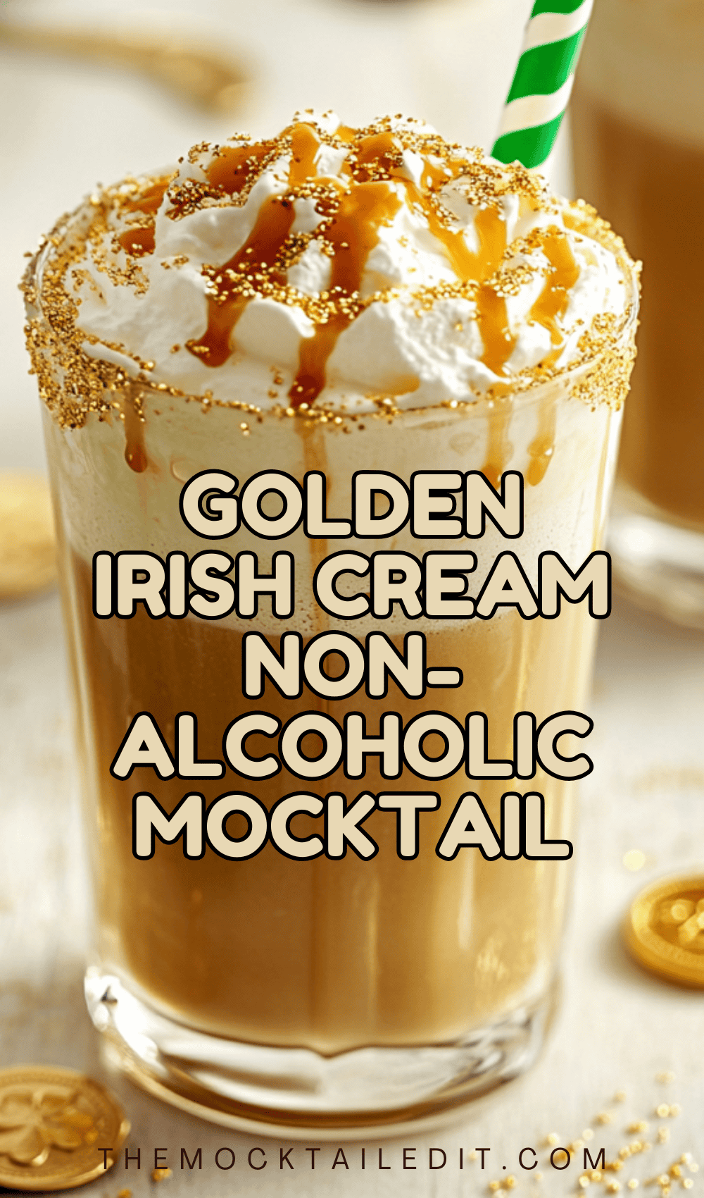 Golden Irish Cream Mocktail: A Caramel Dream - The Mocktail Edit