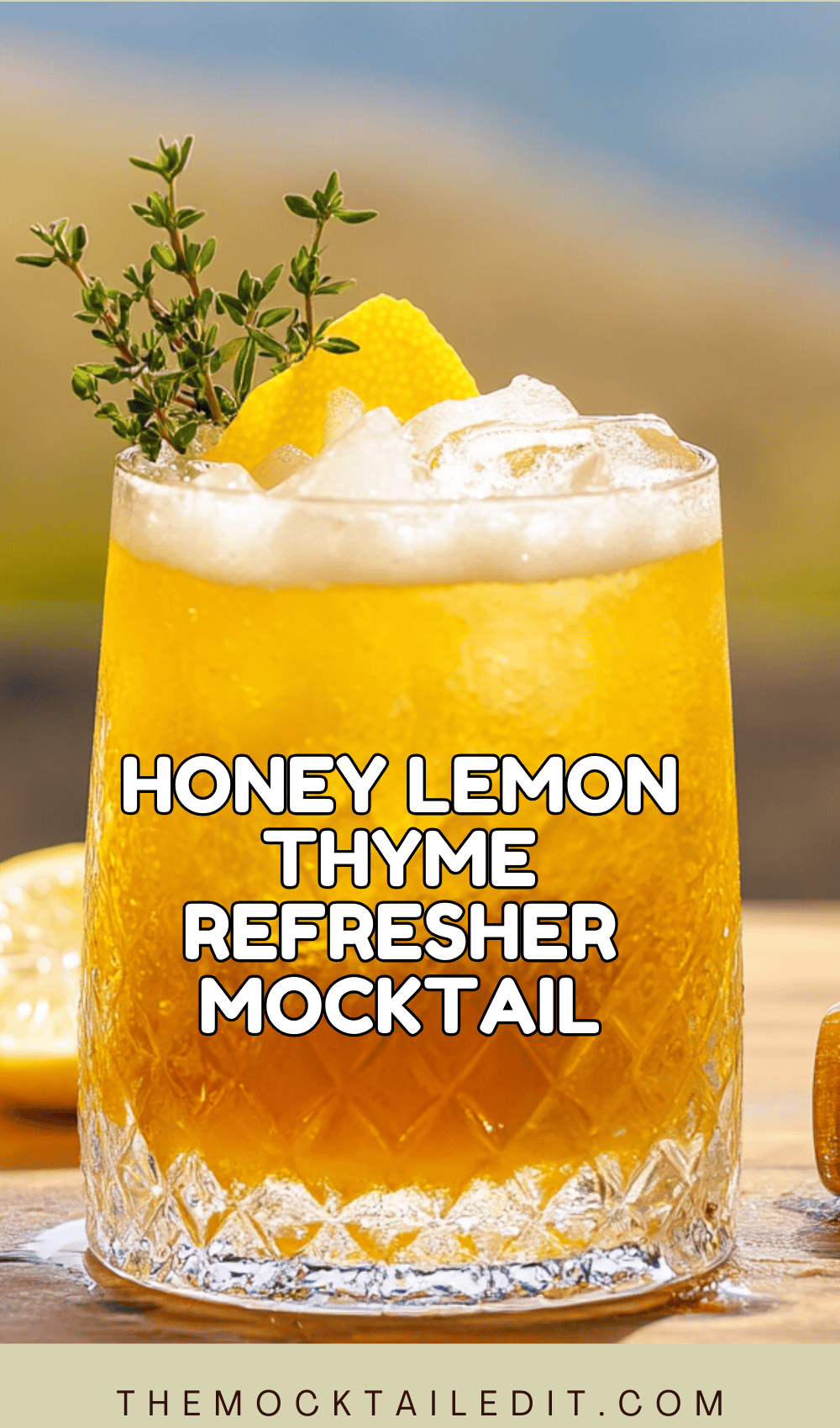 Honey Lemon Thyme Refresher: A Bright and Herbal Mocktail for Any ...