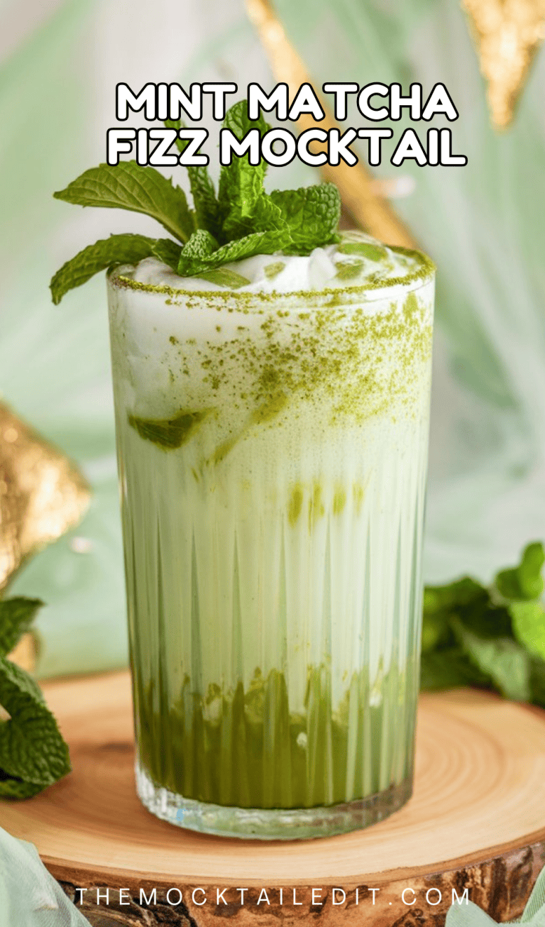 Mint Matcha Fizz: A Light & Refreshing Green Mocktail - The Mocktail Edit