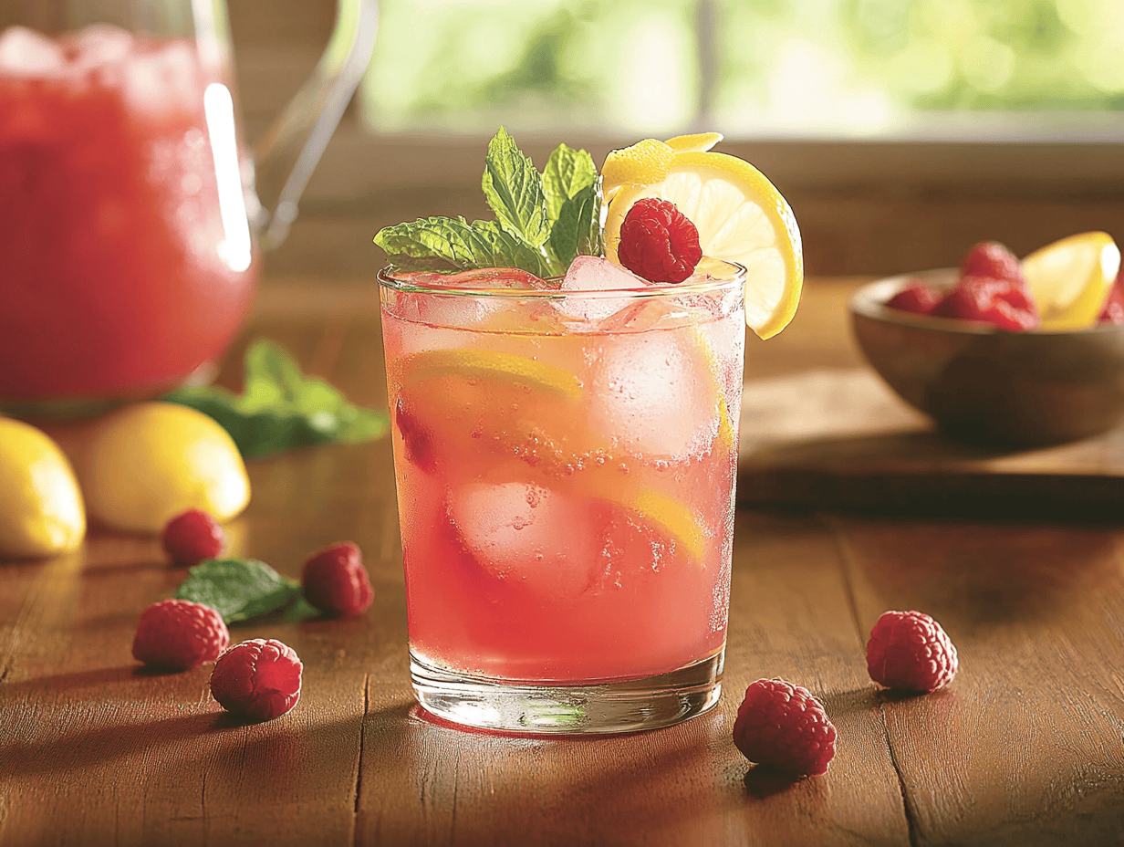 Raspberry Lemonade Cooler: A Bright and Refreshing Mocktail - The Mocktail Edit