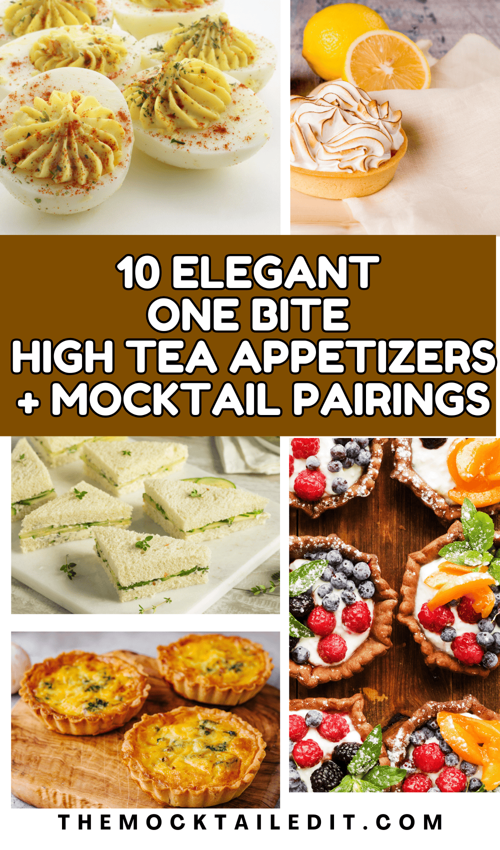 10 Elegant One-Bite High Tea Appetizers (+ Mocktail Pairings) - The ...