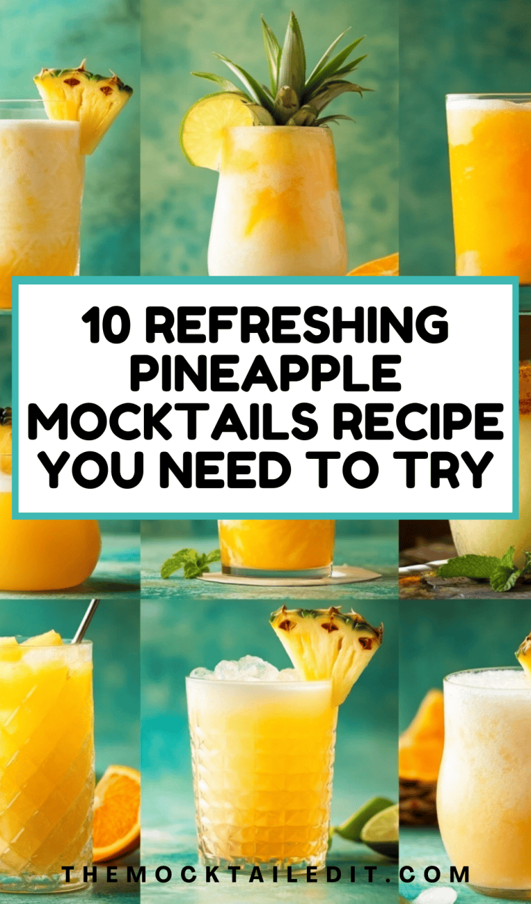 10 Refreshing Pineapple Mocktails You Need to Try - The Mocktail Edit