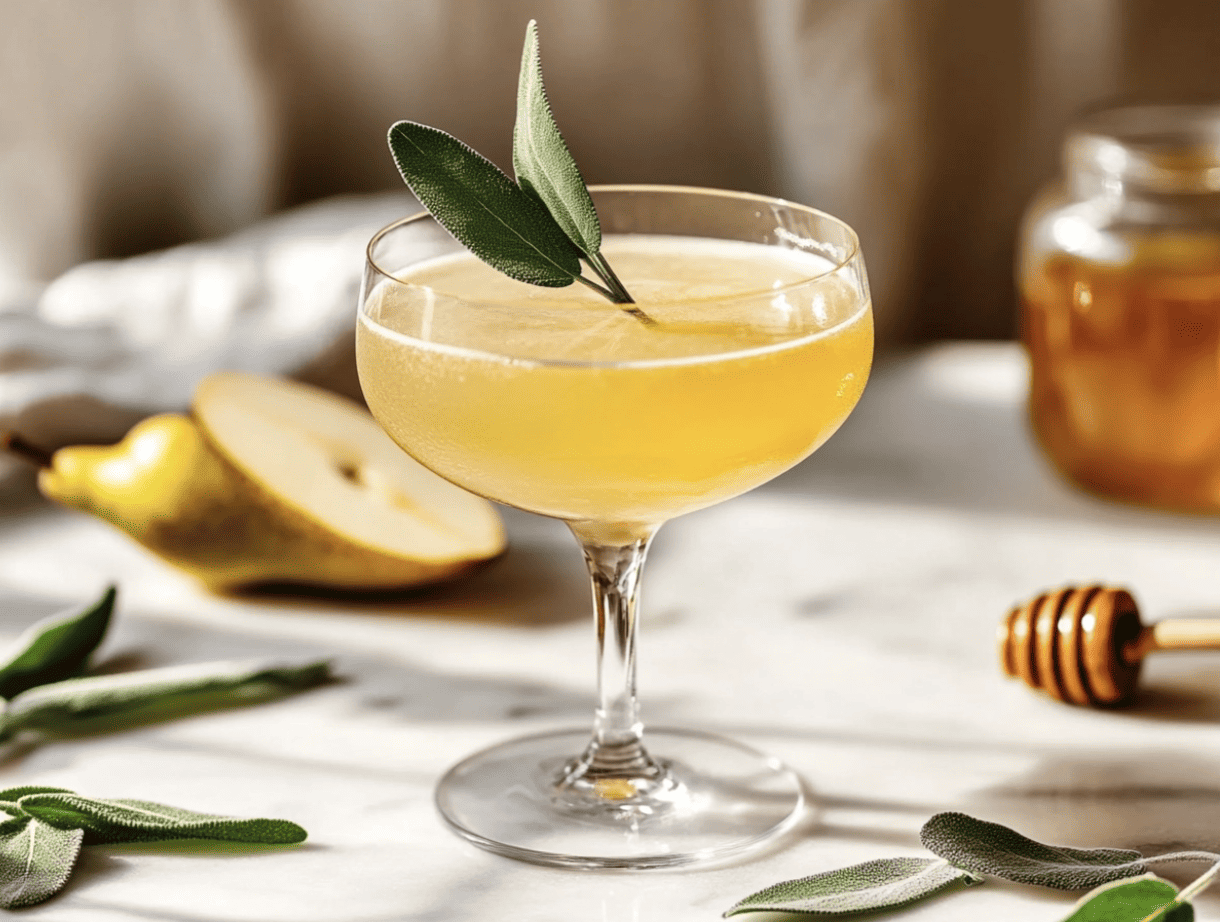 Pear and Sage Mocktail: Subtle, Herbal, and Effortlessly Elegant - The ...