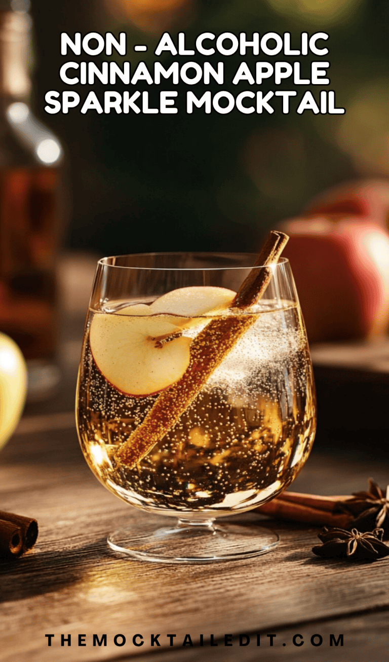 Cinnamon Apple Sparkle: A Festive Mocktail Full of Cozy Bubbles - The ...