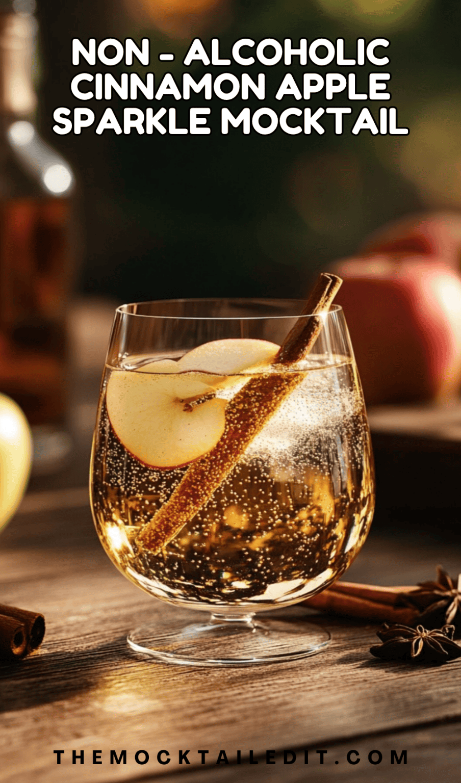 Cinnamon Apple Sparkle: A Festive Mocktail Full of Cozy Bubbles - The ...