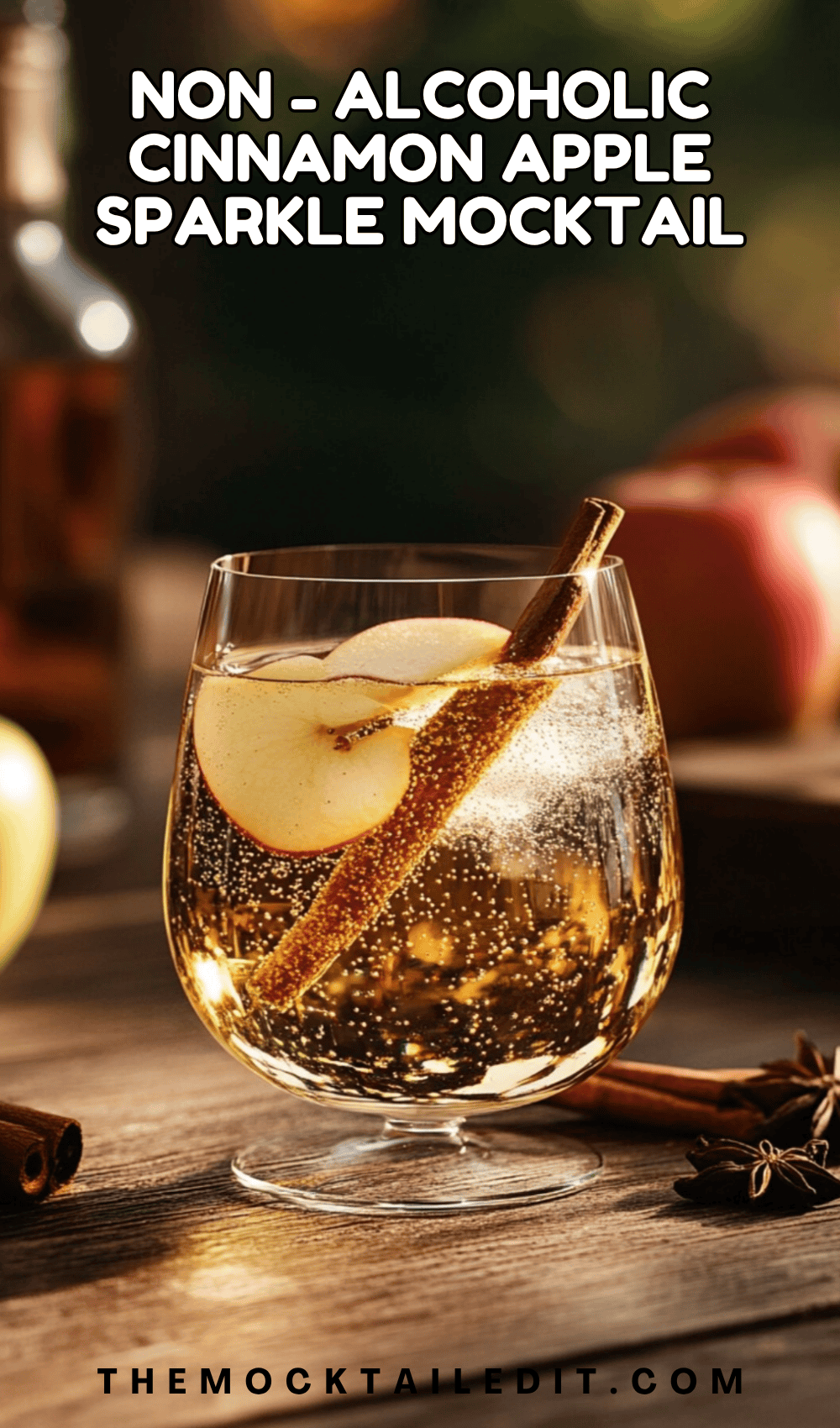 Cinnamon Apple Sparkle: A Festive Mocktail Full of Cozy Bubbles - The ...